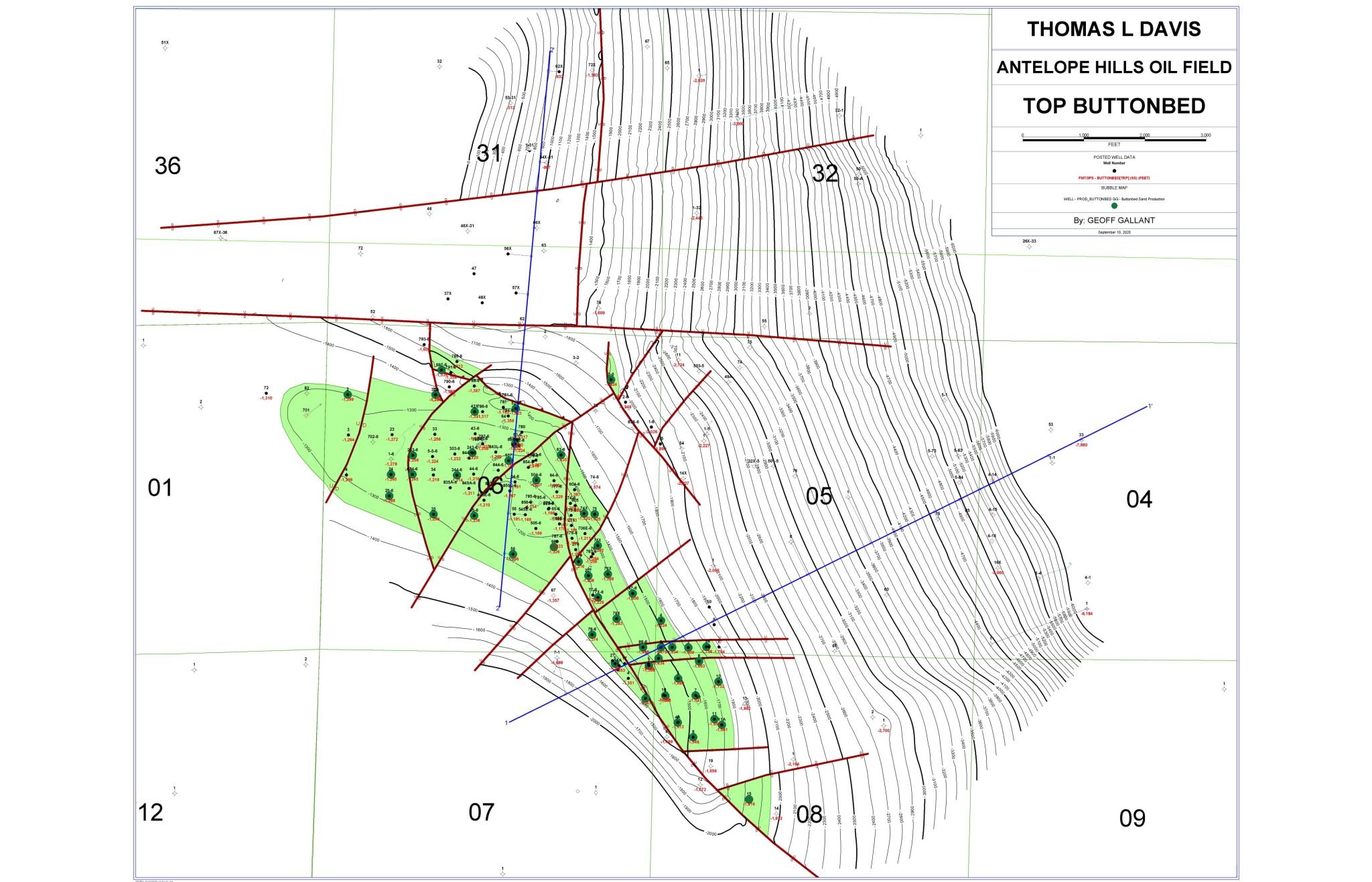 Antelope Hills Oil Field-Petra Project – Thomas L. Davis Geologist